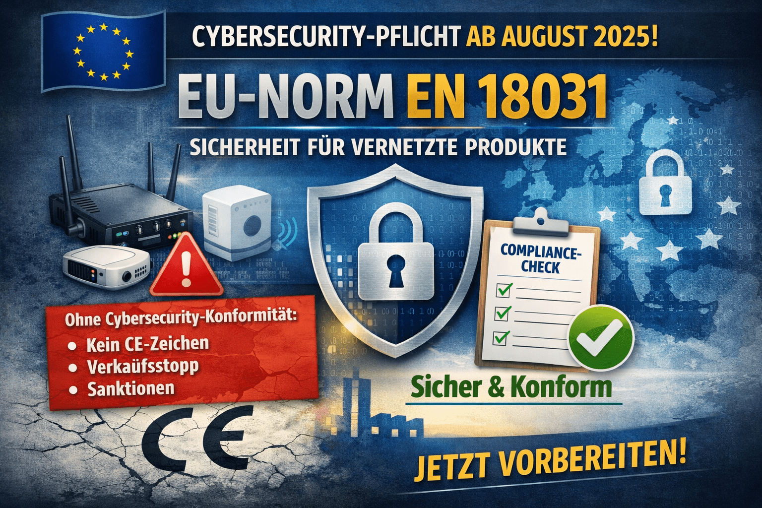 Cybersecurity wird zur Pflicht: EU-Norm EN 18031 seit August 2025 ...